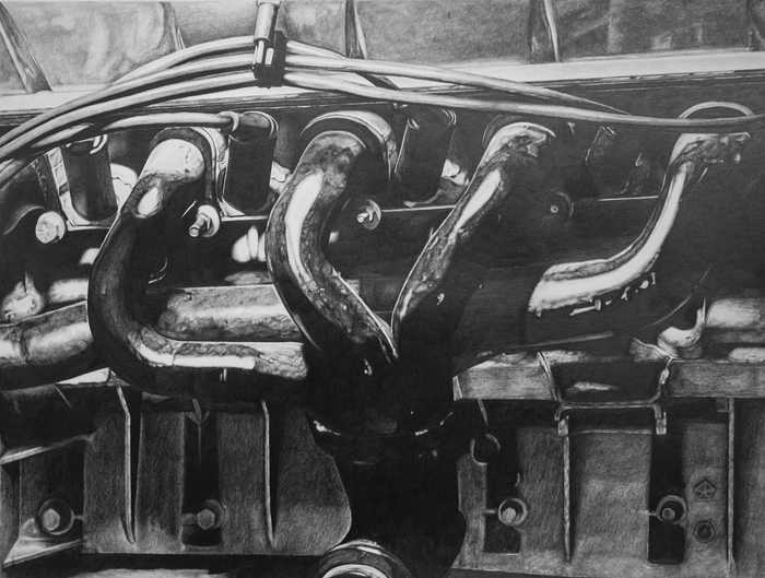 Young, Engine Drawing :: The Virtual Art Show